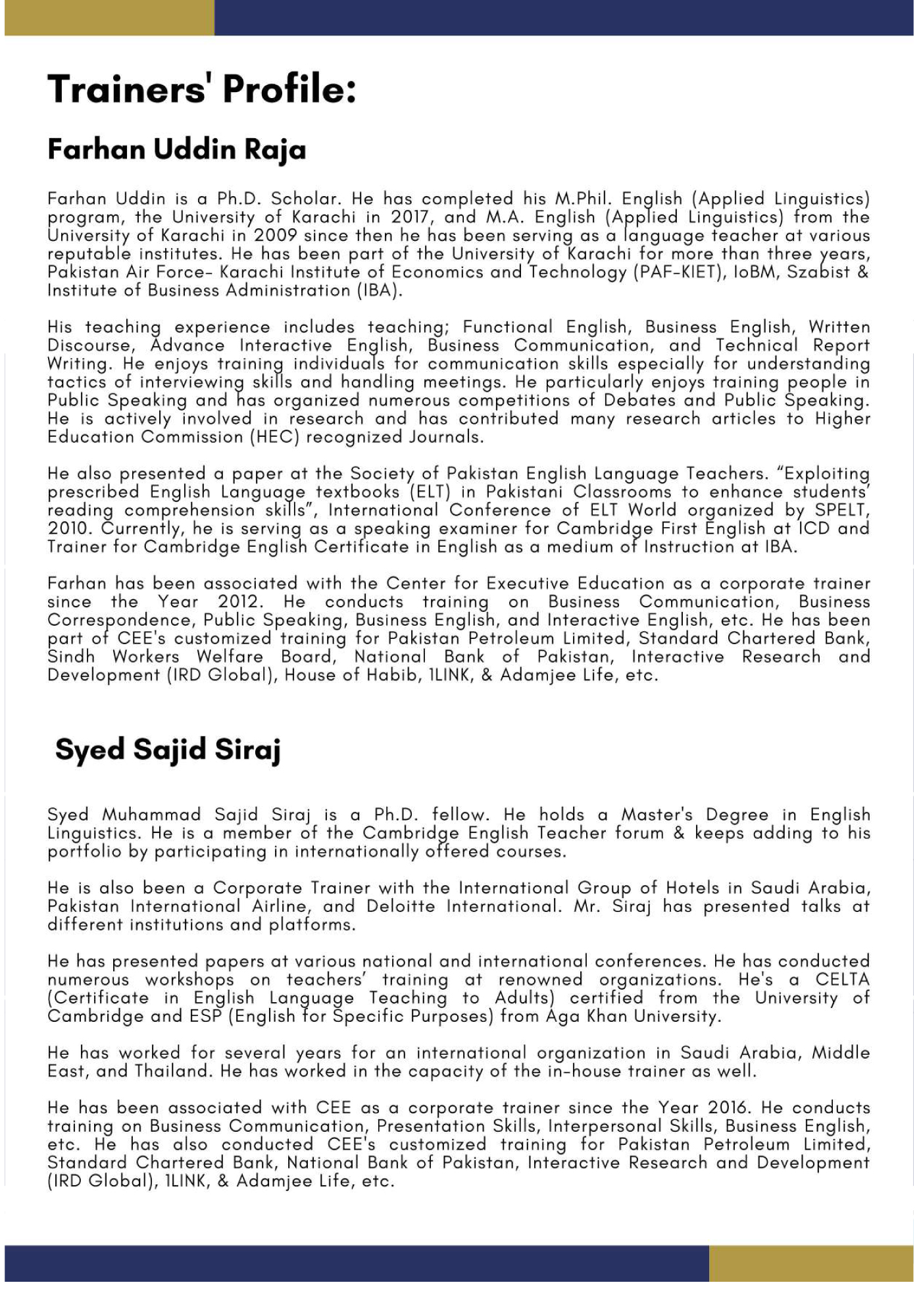 Skills Development Program